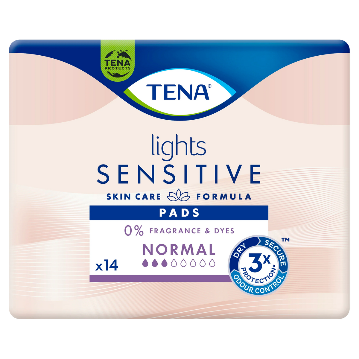 TENA Lights Sensitive Pads Normal Sample | TENA